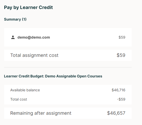 How do I assign courses with learner credit? – edX For Business
