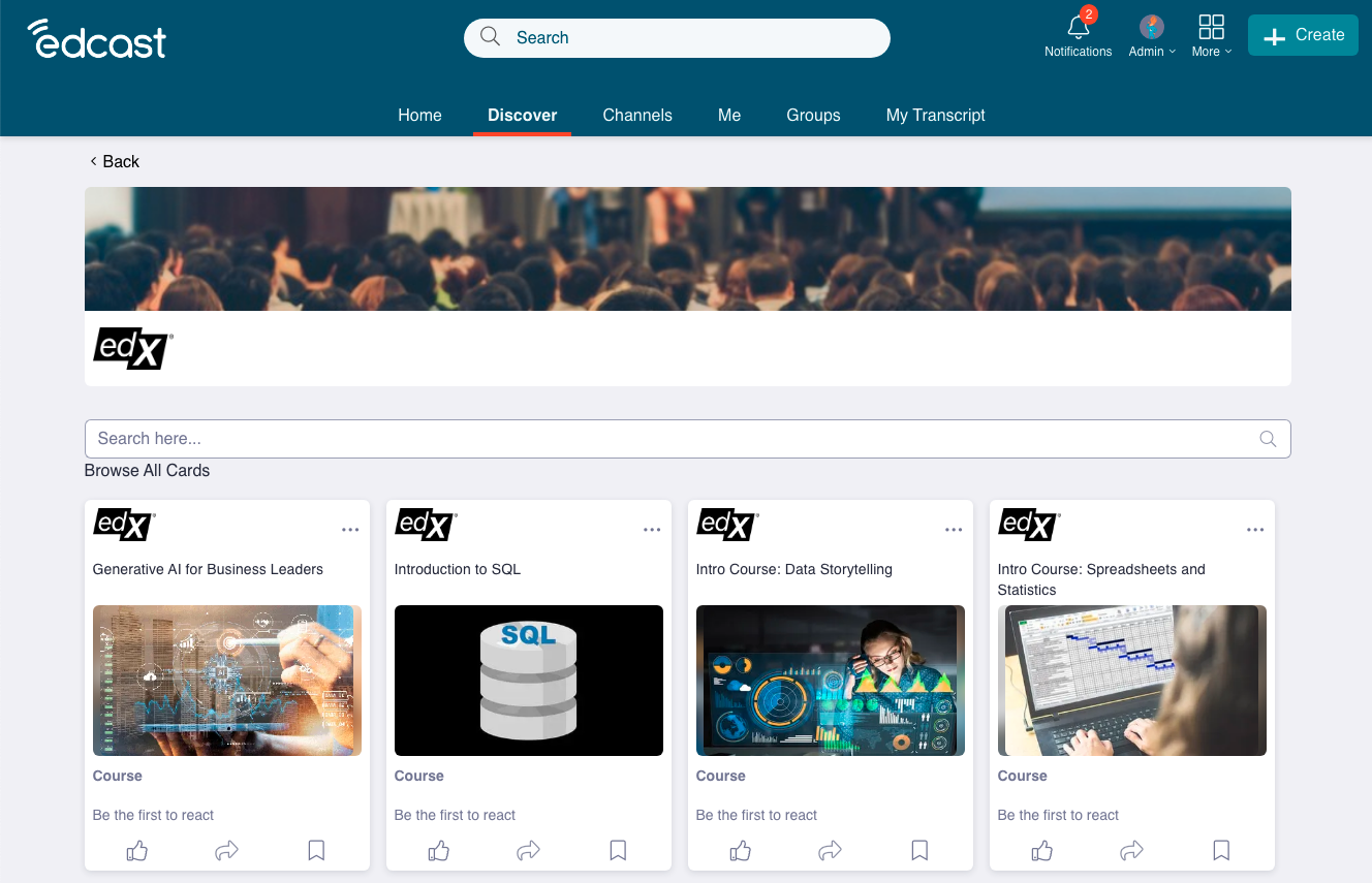 2. EdCast Integration Configuration Steps – edX For Business