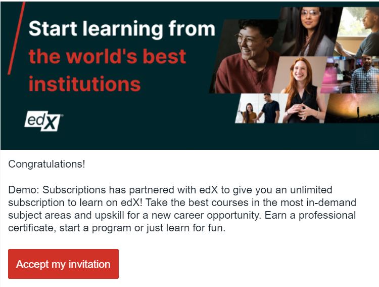 What steps will a learner need to take in order to get started with a subscription license ...