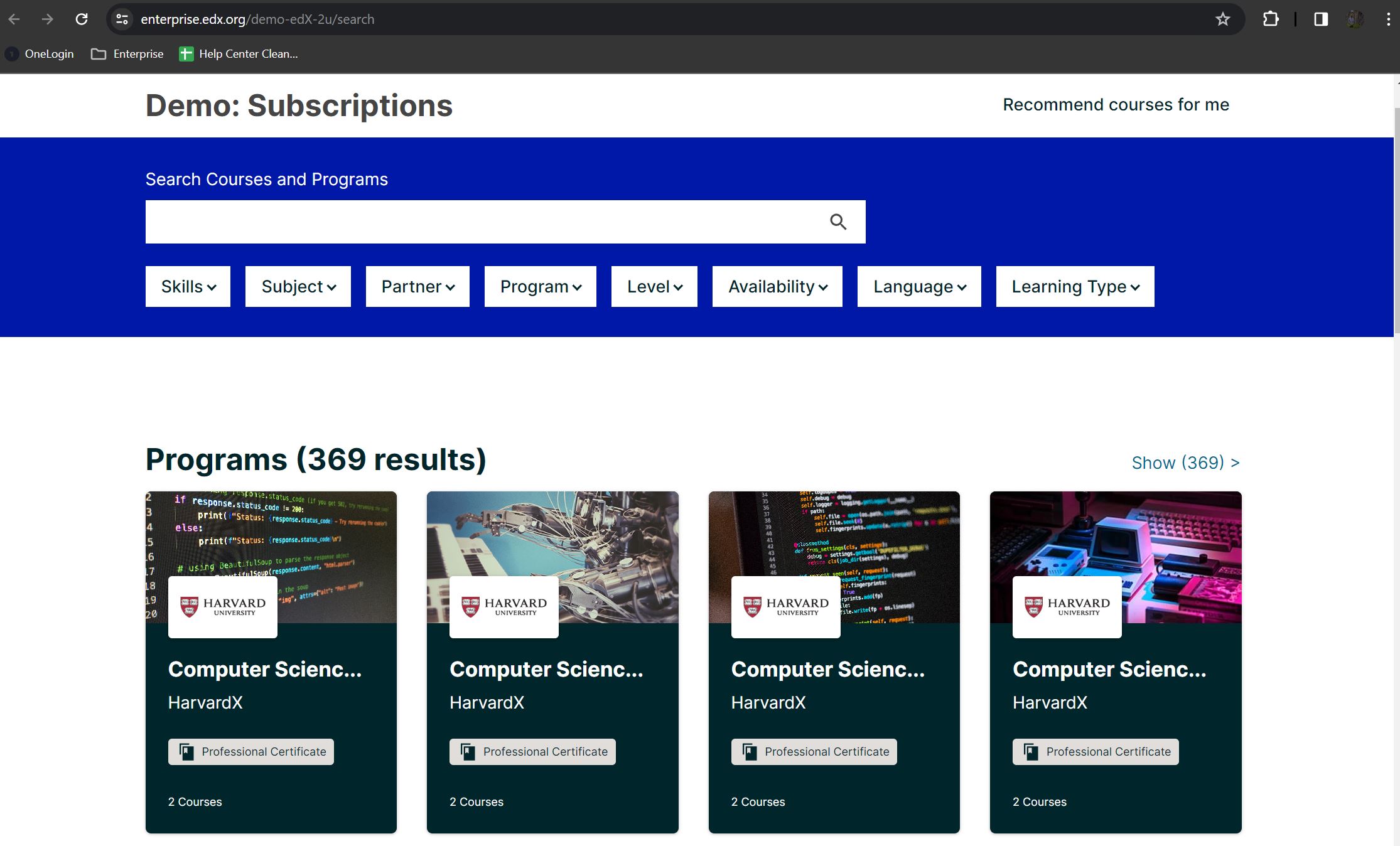 What steps will a learner need to take in order to get started with a subscription license ...