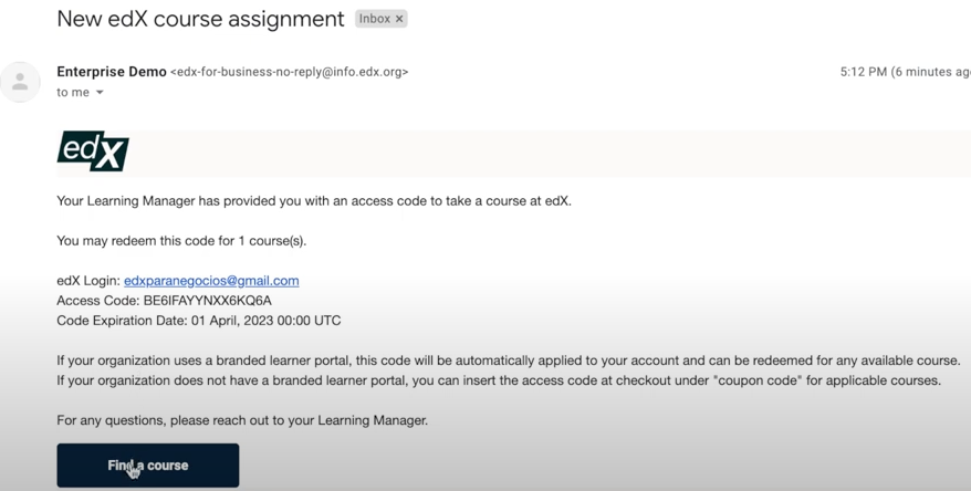 How will a learner be notified that they have received a subsidy (code, license or learner ...