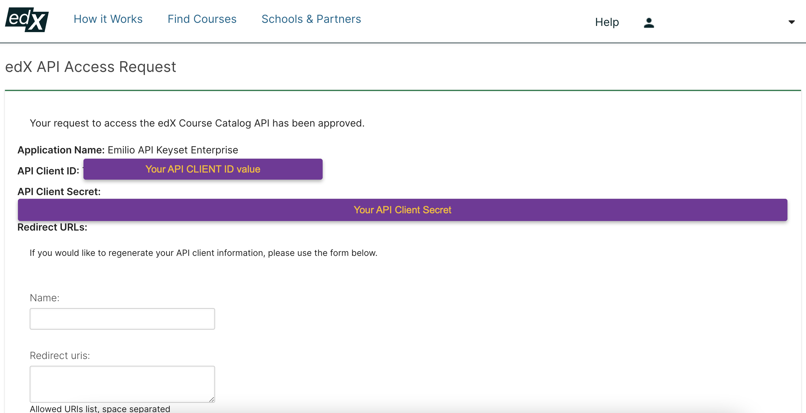 4.1 Get your Enterprise API credentials – edX For Business